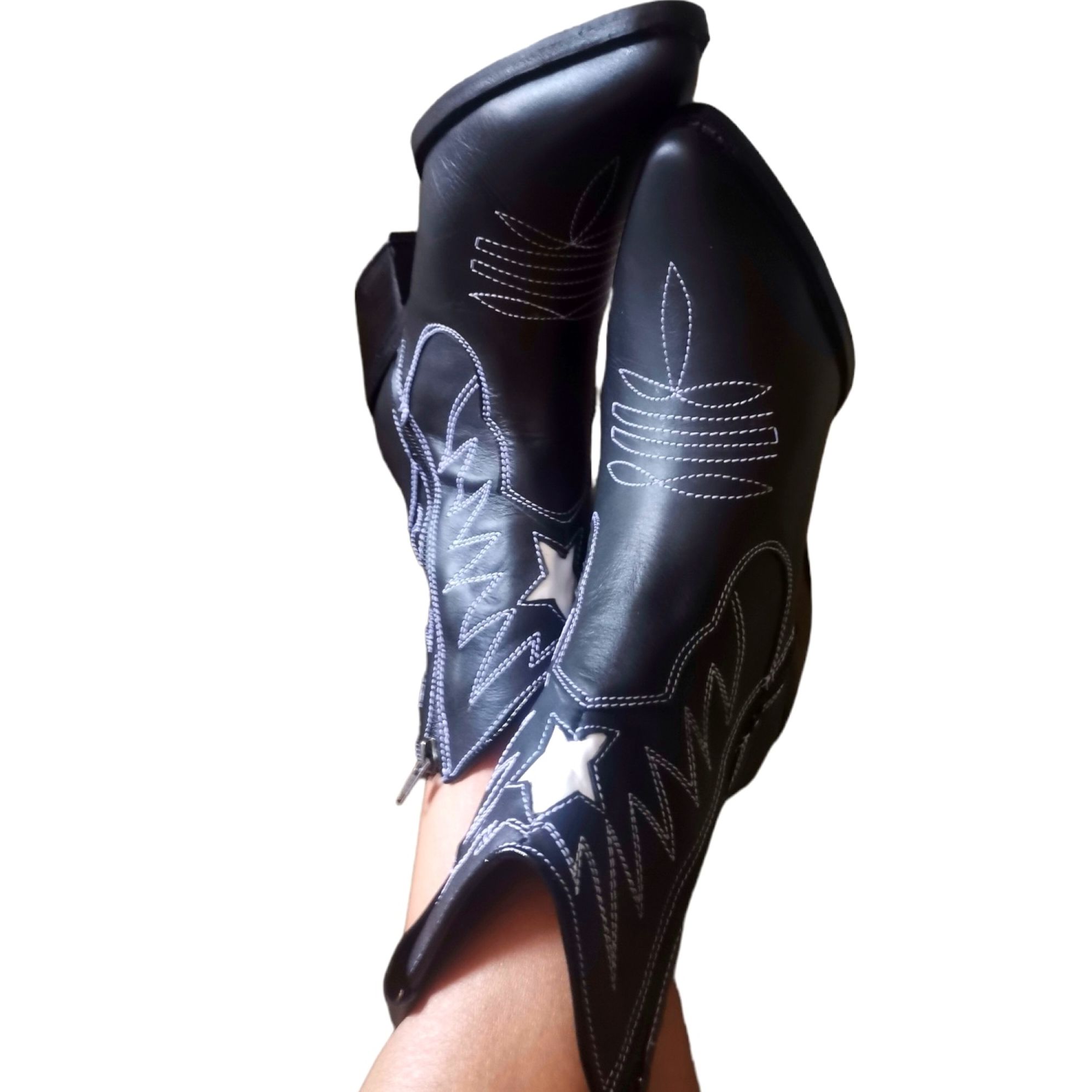 Botin Lusitano Negro/Blanco « Botines « Bendito Estilo Shoes | Catálogo